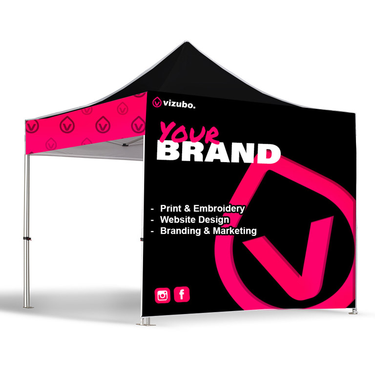 Printed Gazebo (Flag Fabric) - Vizubo